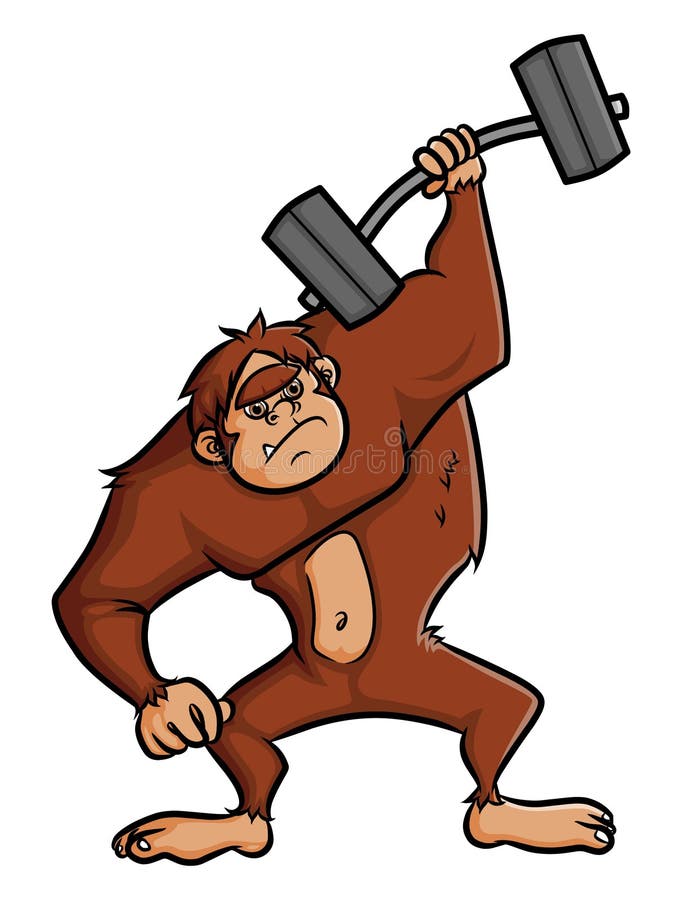 Weight Lifting Animal Stock Illustrations – 459 Weight Lifting Animal ...
