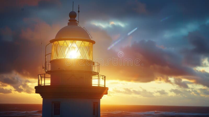 A Strong Gust of Wind Blows through the Solar Powered Lighthouse ...