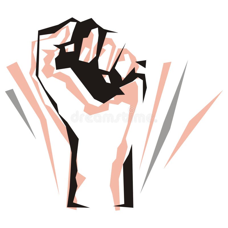 Arm, Strong Hand Holding a Dumbbell with the Fire Emblem, Icon Cartoon ...