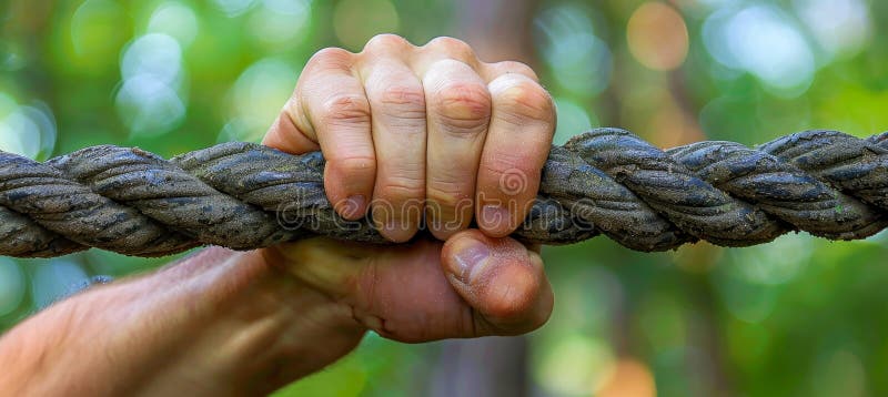 Strong Hand Gripping Pull Up Bar with Tense Muscles and Visible Veins ...