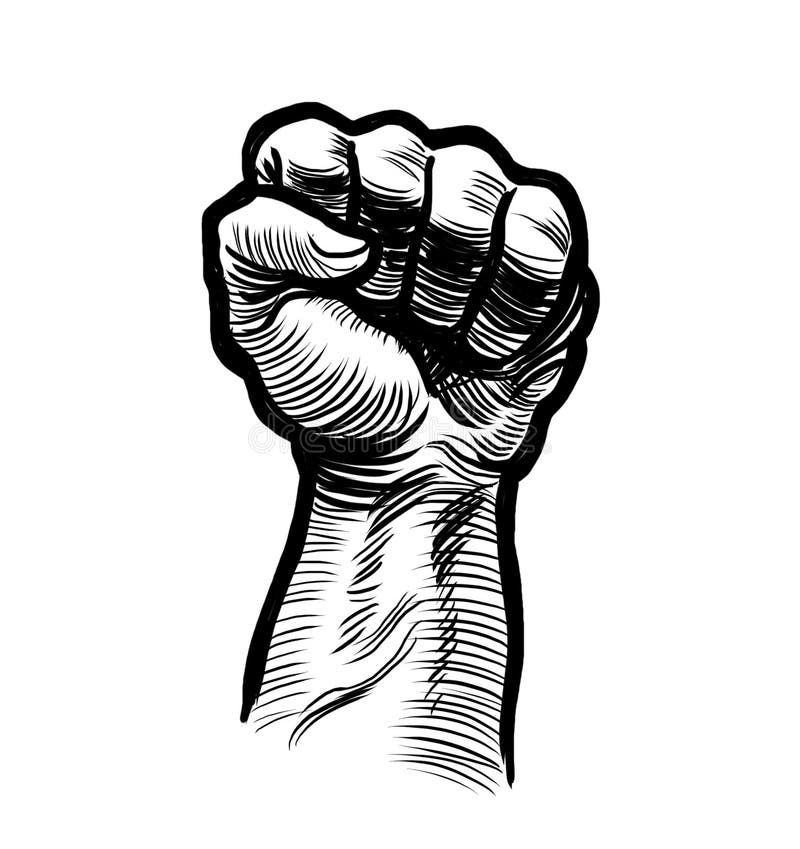 Strong hand stock illustration. Illustration of fist - 304748404