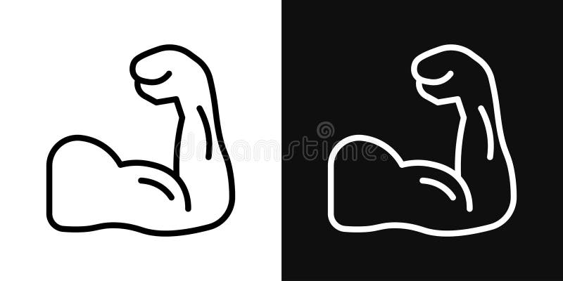 Strong hand icon stock vector. Illustration of design - 330167228