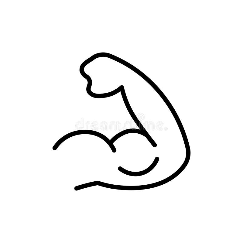 Strong hand icon stock vector. Illustration of design - 330167228