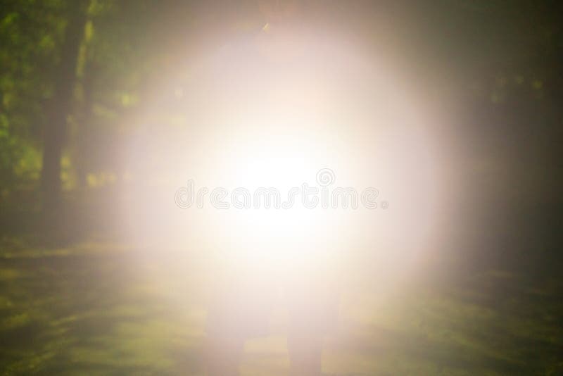 Strong Hand Light Torch Ray Stroke in Your Face at Nights Stock Photo ...