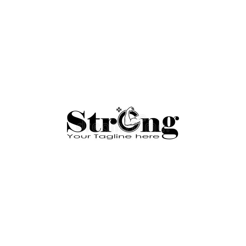 Strong Hand Muscles Logo Design Vector Graphics Stock Vector ...