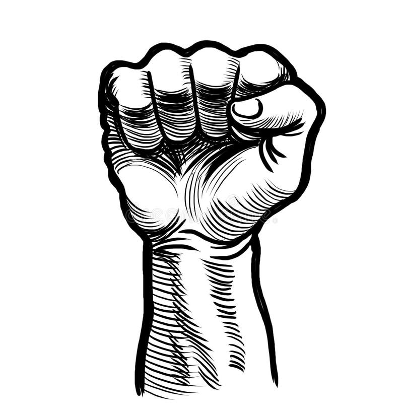 Strong hand stock illustration. Illustration of cartoon - 305610292