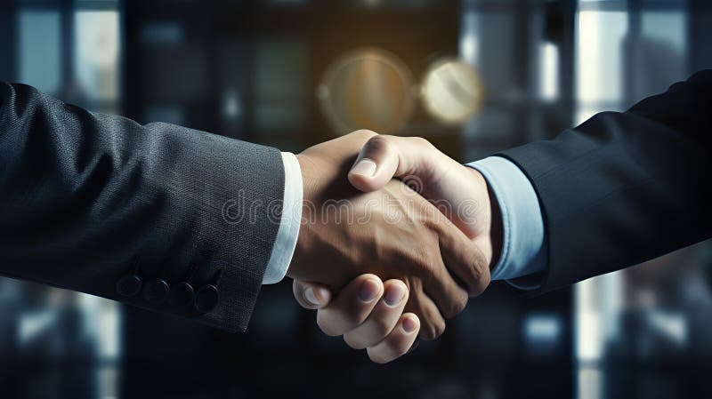 Strong Handshake, Business Theme Stock Illustration - Illustration of ...
