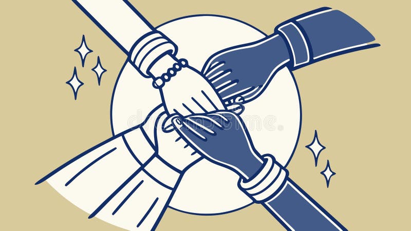 Strong Handshake & Diamond Sparkle, Trust, Vector Design Generative AI ...