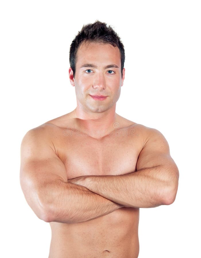 Strong handsome man stock image. Image of confident, isolated - 18944505