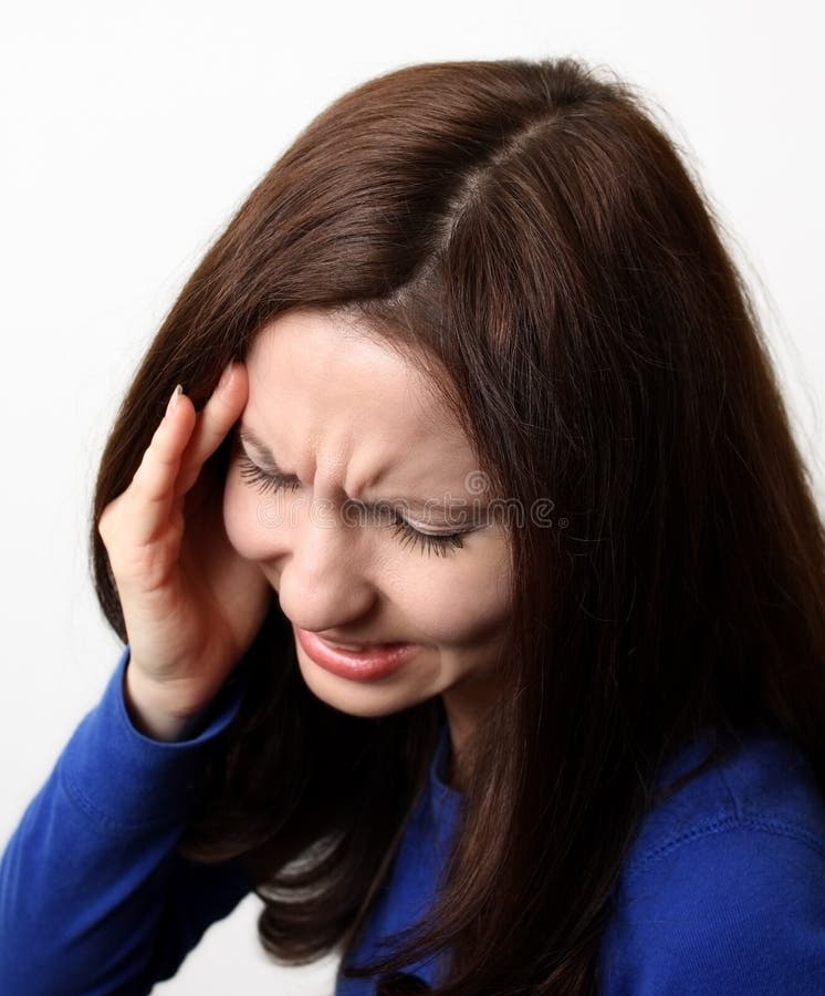 Strong headache stock image. Image of ache, splitting - 23051065