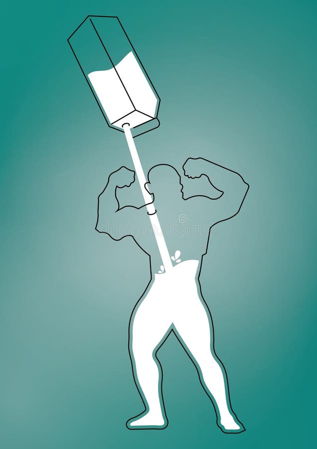 Strong and Healthy Concept. Vector Illustration Decorative Design Stock ...