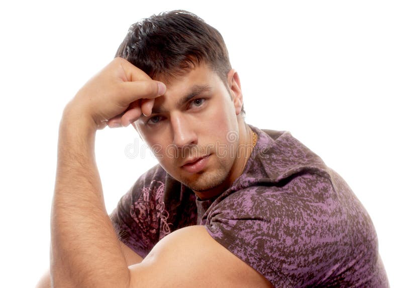 Strong healthy man stock image. Image of people, athlete - 6740257