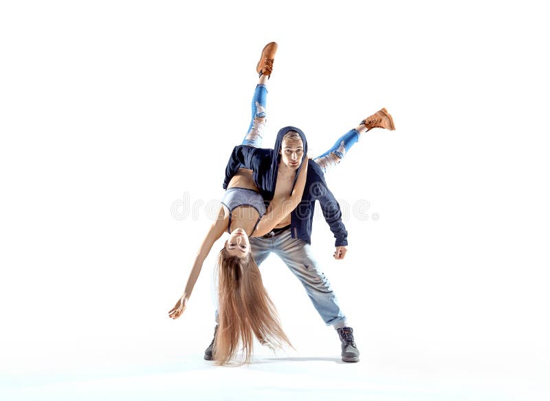 Talented Guys Dancing Hip Hop Stock Image - Image of ground, background ...