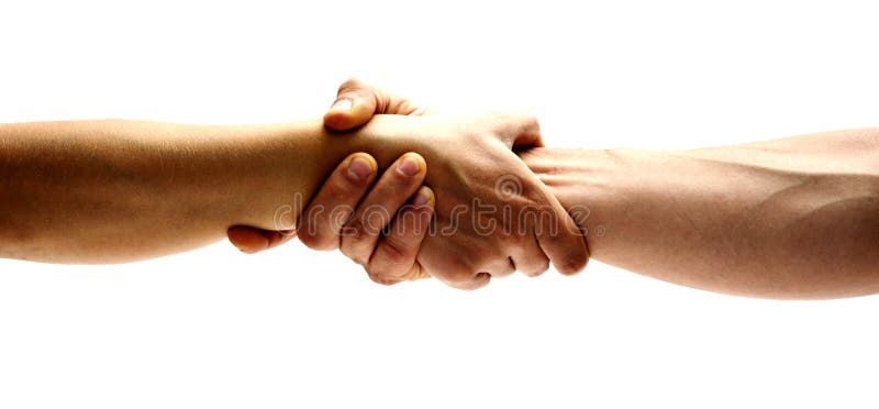 Strong hold. stock photo. Image of hand, help, partner - 46282478