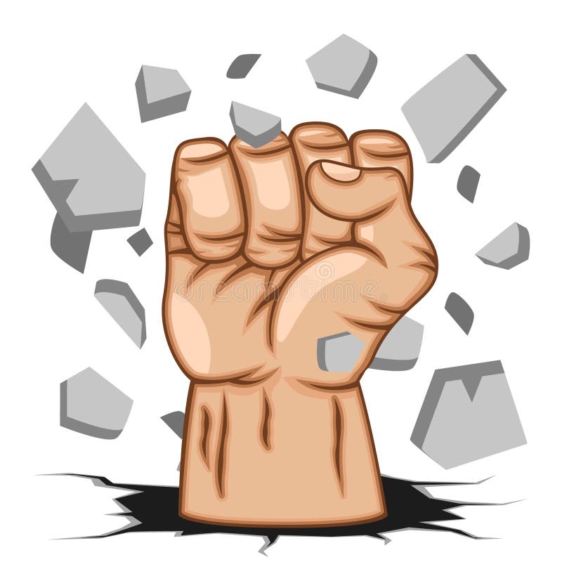 Punched wall stock illustration. Illustration of cracked - 31211750