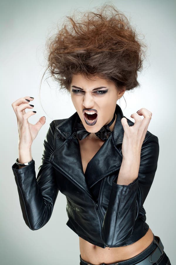 Strong Image of a Very Upset Woman Stock Image - Image of hair, despair ...