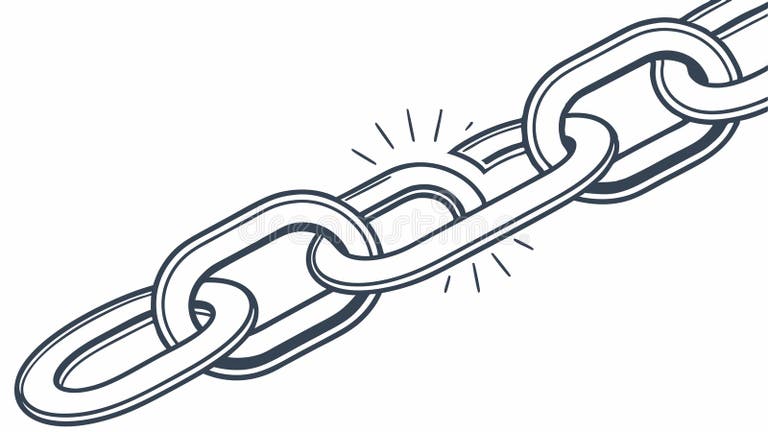 Strong Interlocking Chain Link Illustration, Vector Design Generative ...