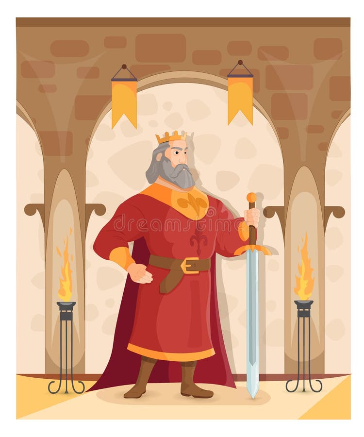 Pointing King stock vector. Illustration of royalty, king - 1918865