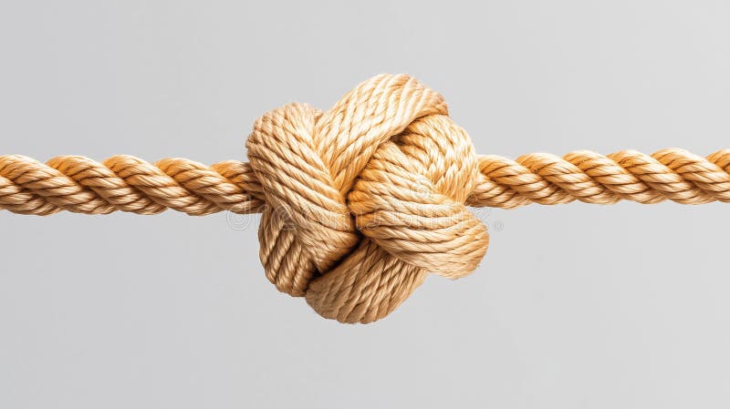 A Strong Knot of Intertwined Ropes Showcases Impressive Craftsmanship ...