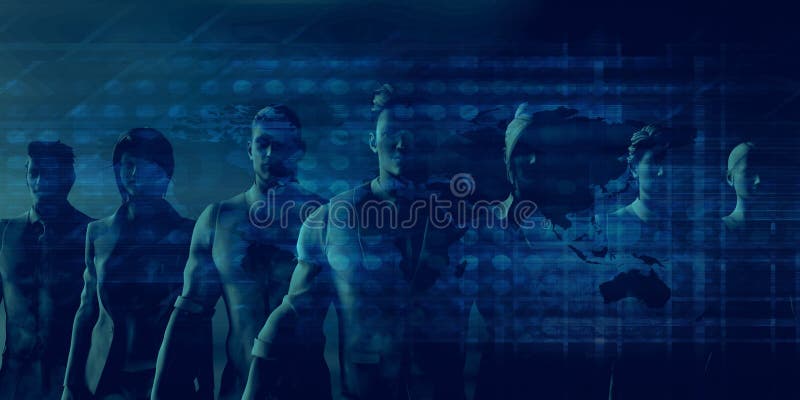 Strong Leader Amongst Business Challenges Stock Illustration ...