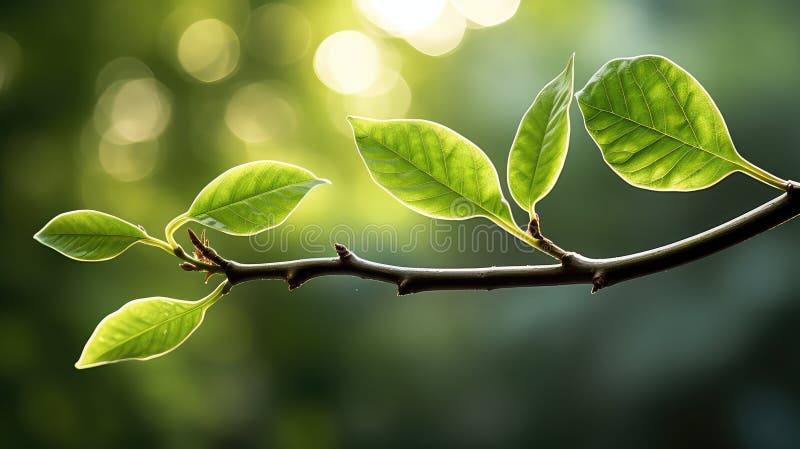 Strong leaf stem stock illustration. Illustration of stem - 361650213