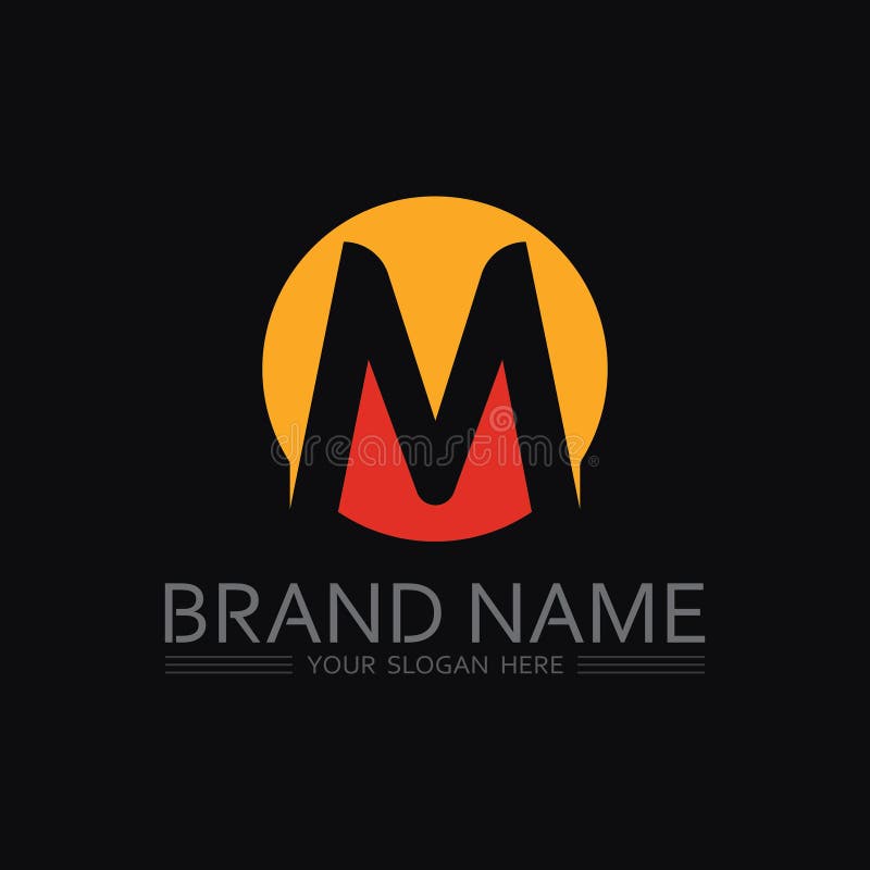 Strong Letter M Logo with Metallic Look and 3D Effects for Industrial ...