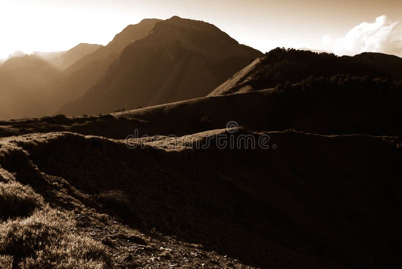 Strong Light High Mountain Landscape Stock Photo - Image of majestic ...