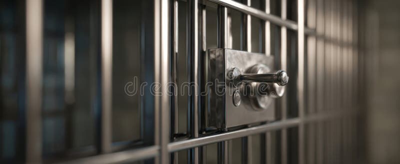 The Strong Lock of a Prison Cell in a Modern Institution AI Generated ...