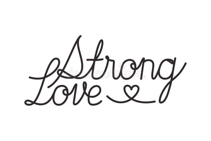 Strong love stock illustration. Illustration of orange - 7849322