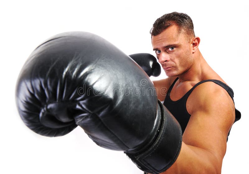 Strong man stock photo. Image of training, male, sportsman - 14180690