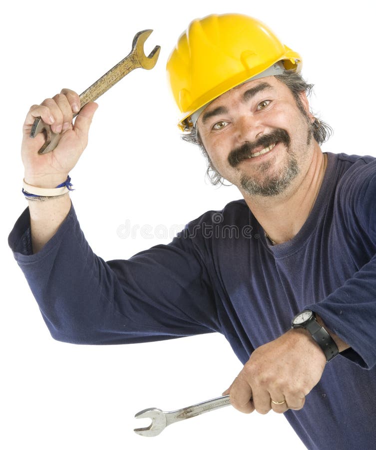 Strong man stock image. Image of carpenter, equipment - 6865015