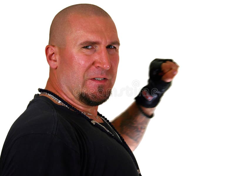 Scary man stock image. Image of athletic, body, rebellious - 3007935