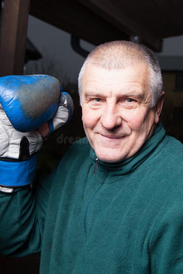 Strong man boxing. stock photo. Image of muscular, caucasian - 48136370