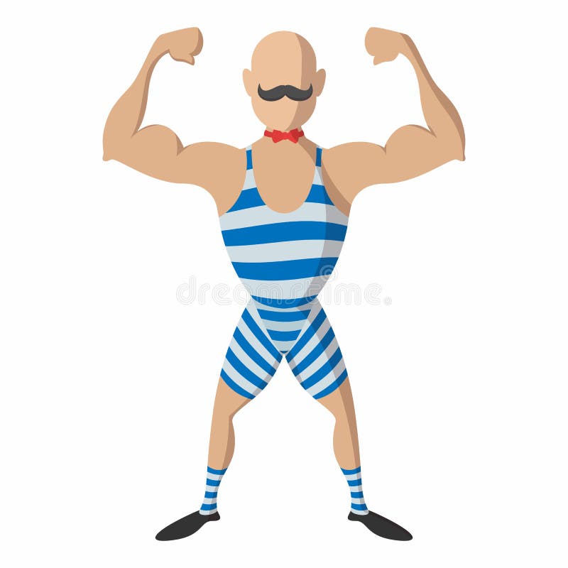 Cartoon Circus Strong Man Stock Illustrations 389 Cartoon Circus