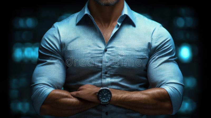 Strong Man, Digital Security Stock Photo - Image of mitigation, data ...