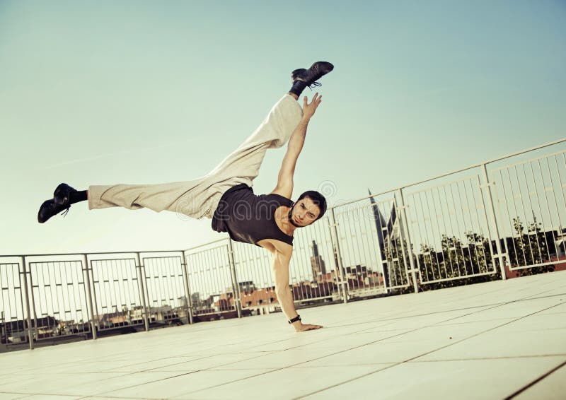 Strong Man Doing Hard Exercises Stock Image - Image of male, healthy ...