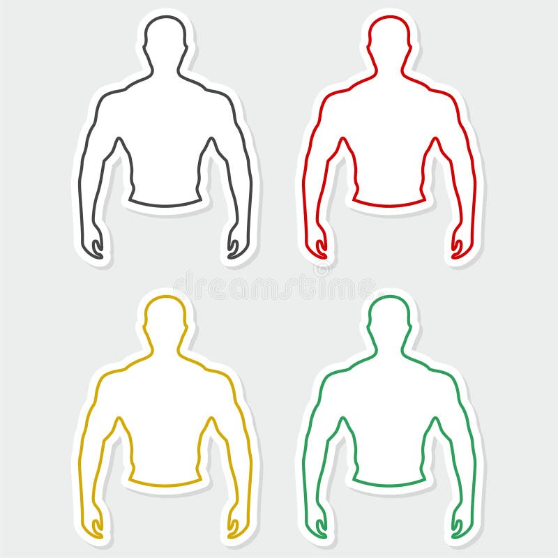 Strong Man Emblem - Illustration Stock Vector - Illustration of ...