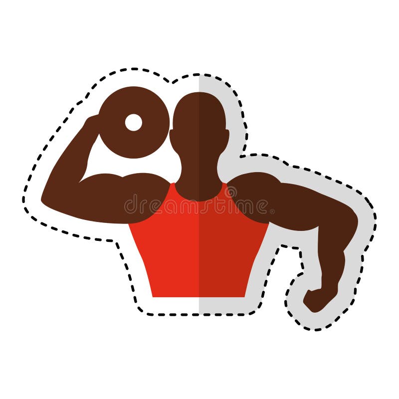 Strong man human figure stock vector. Illustration of healthy - 89107003