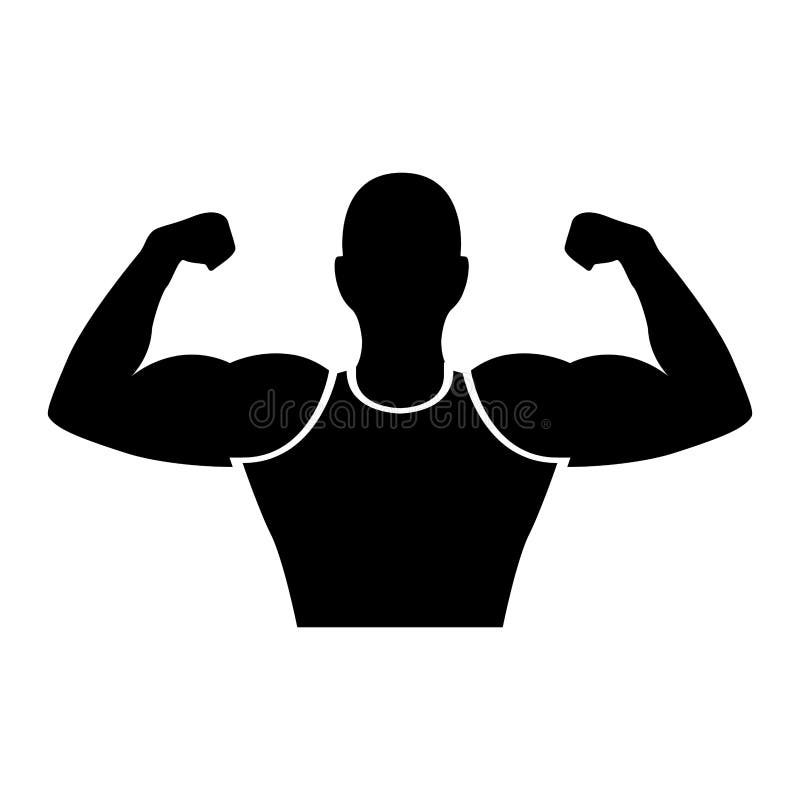 Strong man human figure stock vector. Illustration of model - 89107263