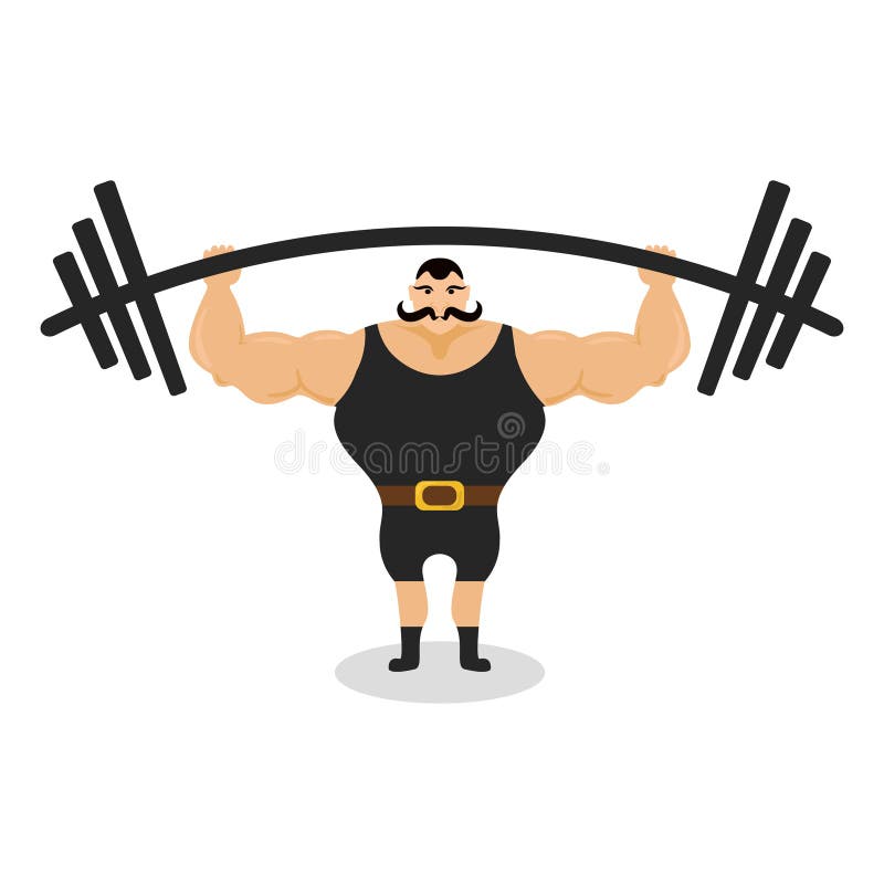 Strong Man Icon Vector Illustration Design Isolated Stock Vector ...