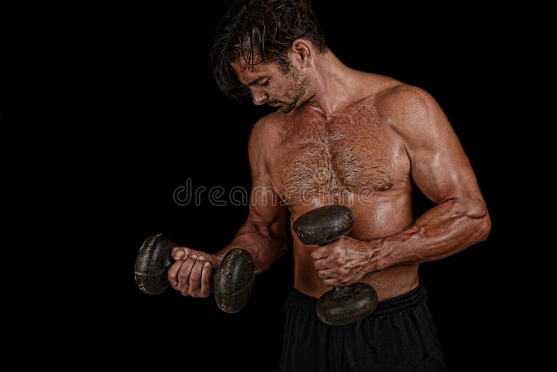 Strong man stock image. Image of black, exercising, person - 45055741