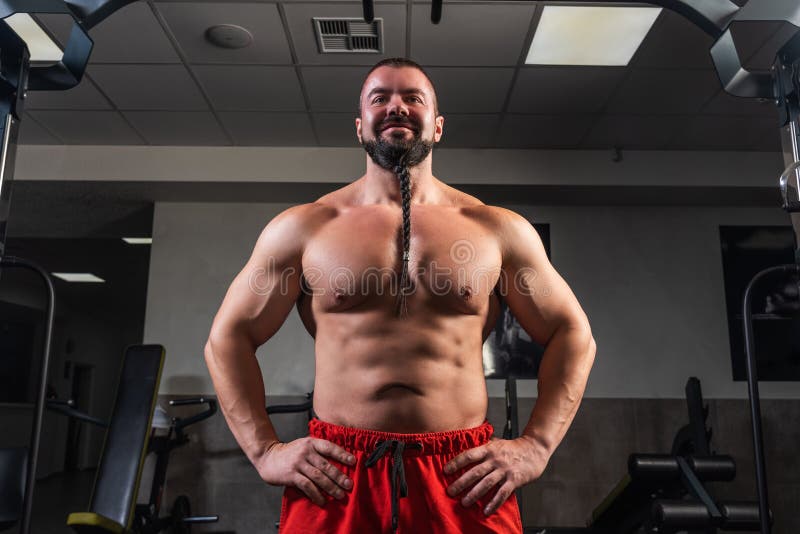 Strong Man Physique Condition. Fat Burning Stock Photo - Image of ...