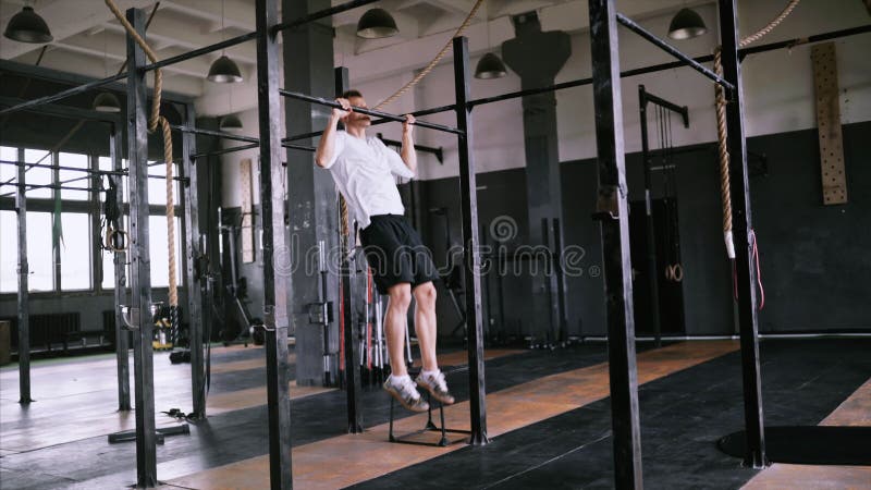 Pull-up Exercise in the Gym or Office for Beginners and Intermediate ...