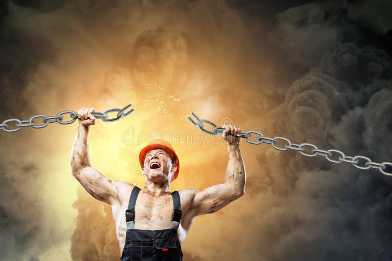 Strong man stock image. Image of caucasian, conceptual - 43886989