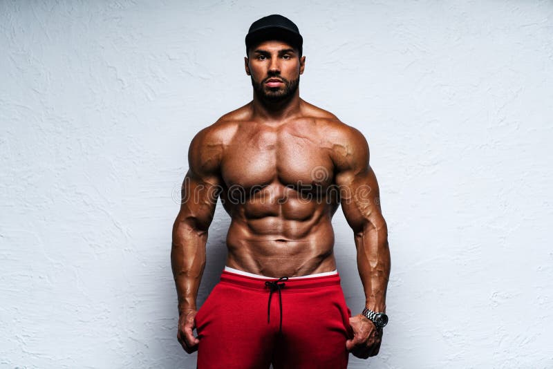Strong man stock image. Image of athlete, adult, black - 96699875