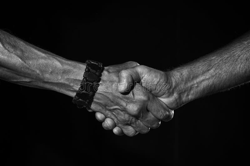Strong Masculine Handshake. Stock Photo - Image of union, teamwork ...