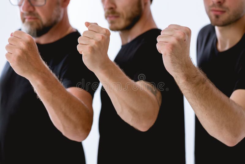 Strong men stock image. Image of black, together, abuse - 157118033