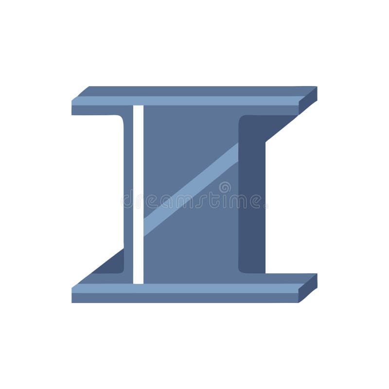 Strong Metal Beam Icon Representation Stock Illustration - Illustration ...