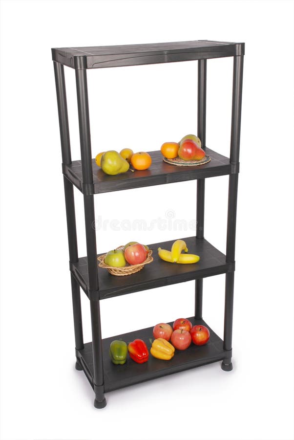 Strong Metal Warehouse Shelves Stock Image - Image of material, shelf ...