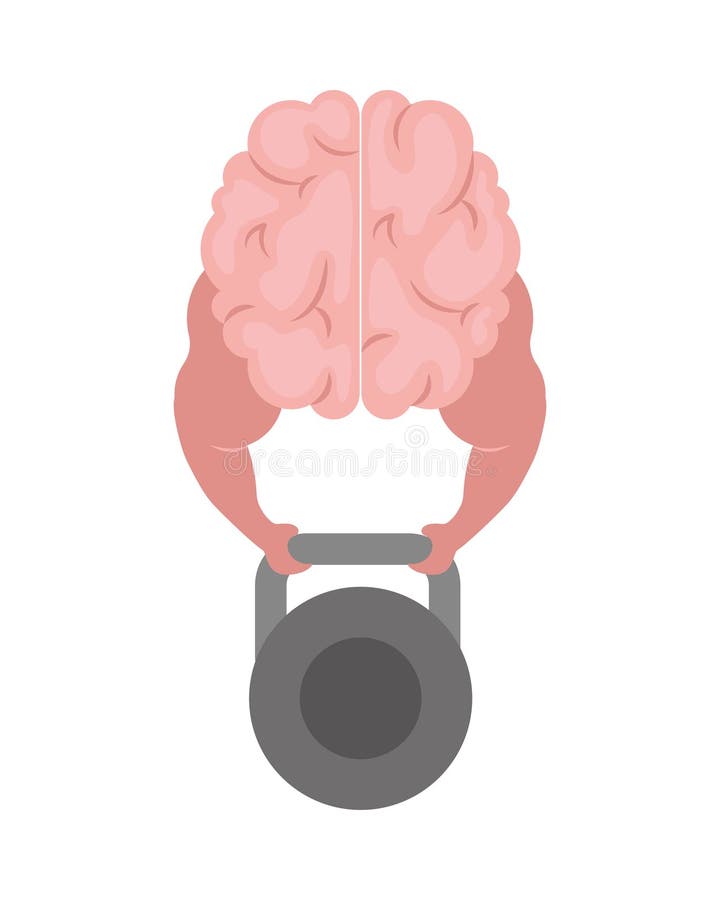 Strong Mind Endurance stock vector. Illustration of kettlebell - 365467325